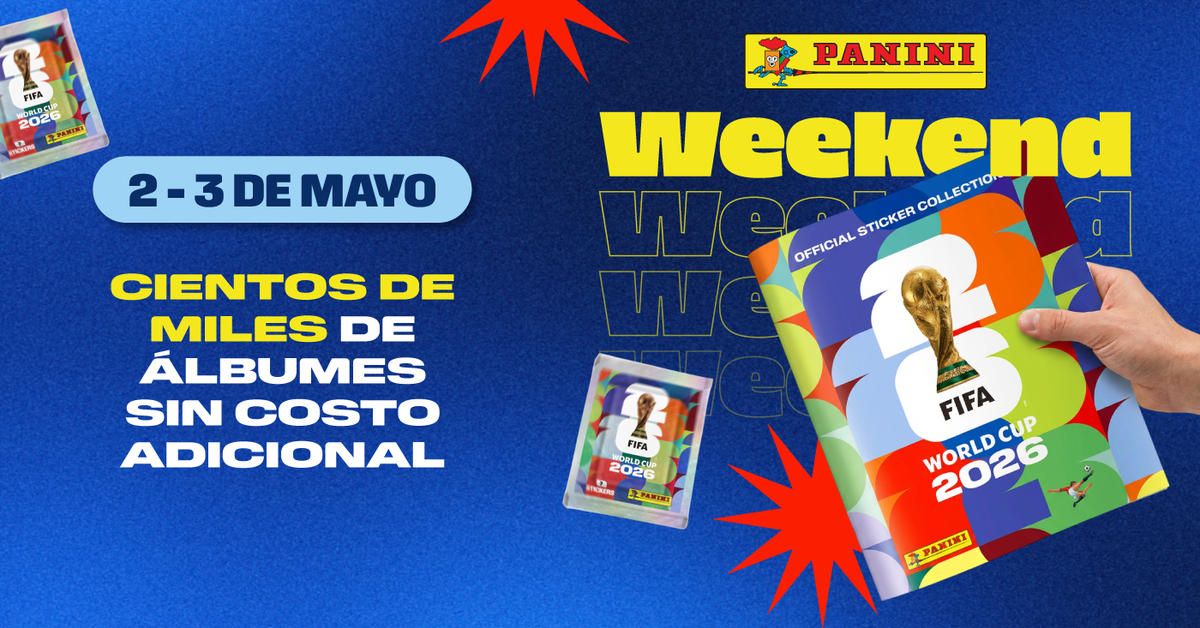 Panini Weekend Colombia 2026: puntos para reclamar tu álbum